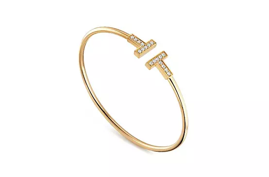 Trejours Marketplace Rent Diamond Tiffany T Bracelet in Yellow Gold